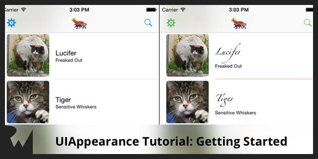 UIAppearance Tutorial: Getting Started | Kodeco