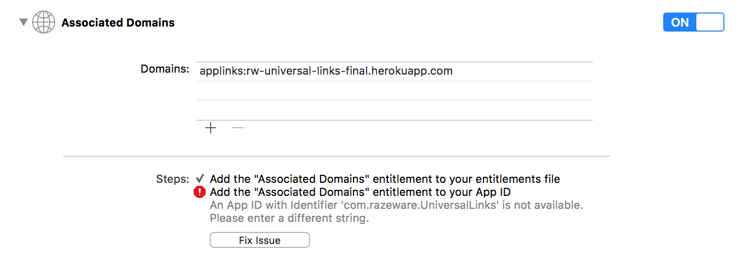 ios - Trying to setup a redirect to app using Universal Links but nothing is happening - Stack ...