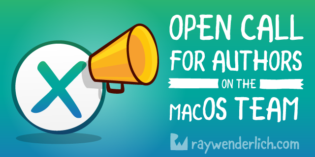 Open Call for Authors on the macOS Team | Kodeco