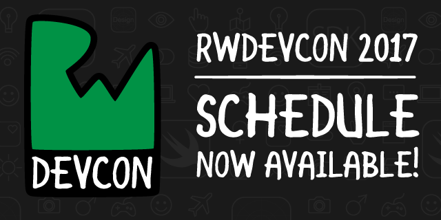 RWDevCon 2017 Schedule Now Available! | Kodeco
