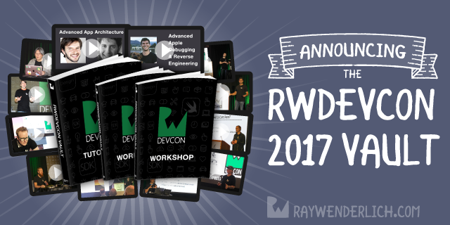 RWDevCon 2017 Vault Now Available! | Kodeco