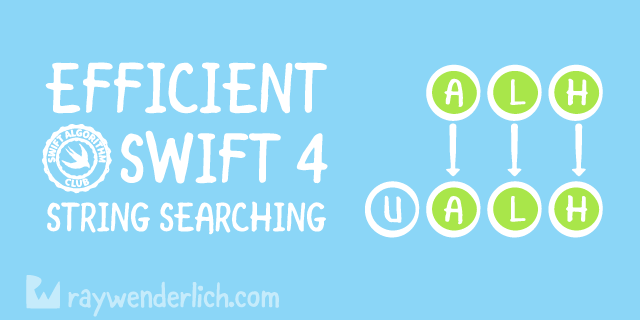 Swift Algorithm Club: Boyer Moore String Search Algorithm | Kodeco