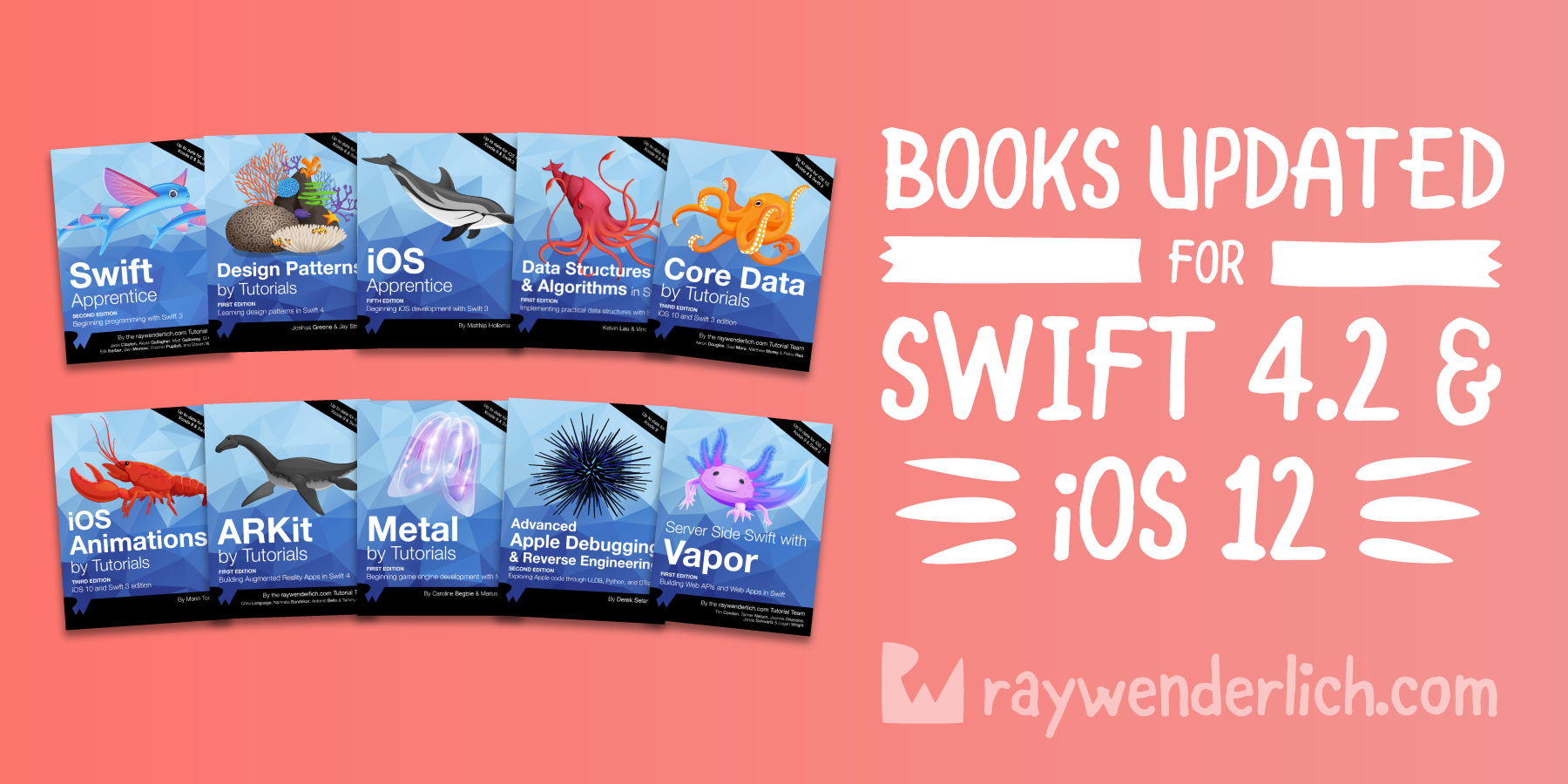 Will raywenderlich.com Books be Updated for Swift 4.2 and iOS 12? | Kodeco