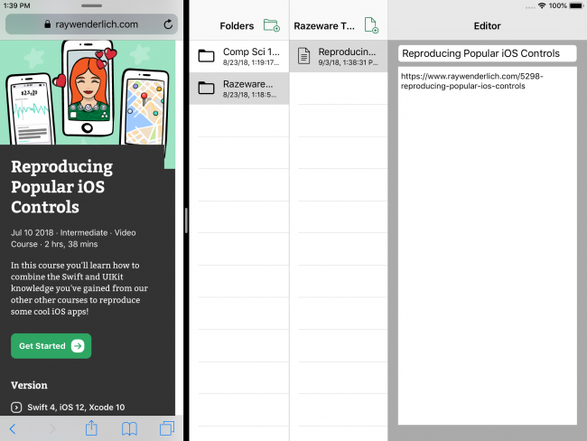 Multiple UISplitViewController Tutorial | Kodeco, the new raywenderlich.com