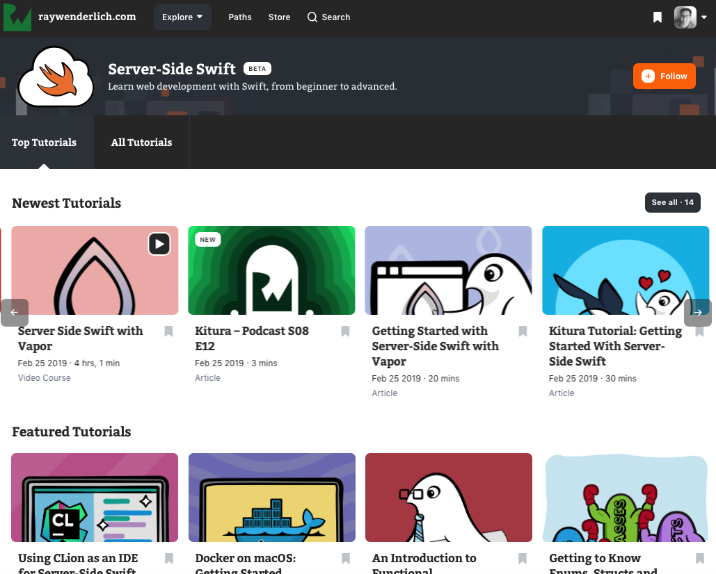 Introducing the Server-Side Swift Celebration! | Kodeco, the new raywenderlich.com