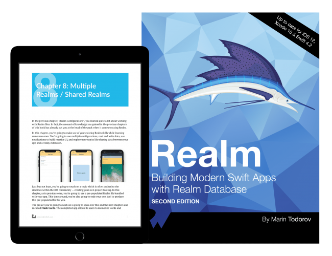 Two Books Updated for Swift 4.2 and iOS 12: Realm and RxSwift! | Kodeco