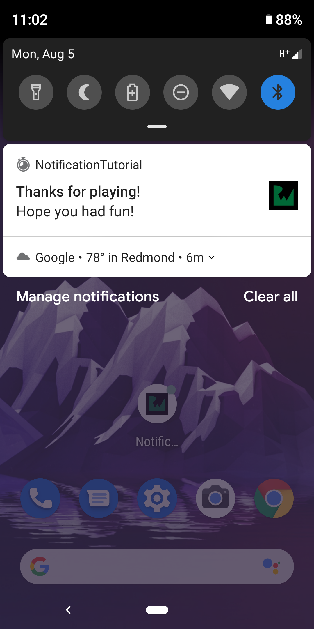 Android Mobile Notifications With Unity | kodeco.com, the new raywenderlich.com