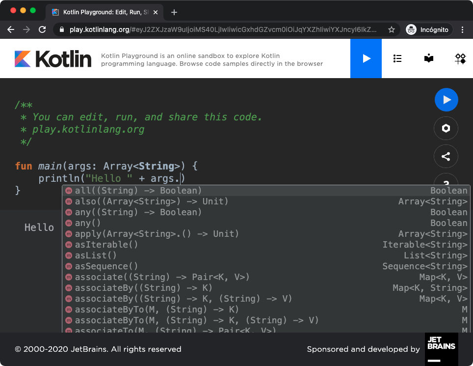Kotlin Playground: Getting Started | Kodeco