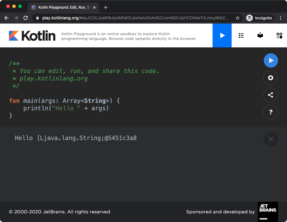 Kotlin Playground: Getting Started | Kodeco
