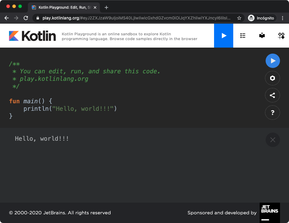 Kotlin Playground: Getting Started | Kodeco