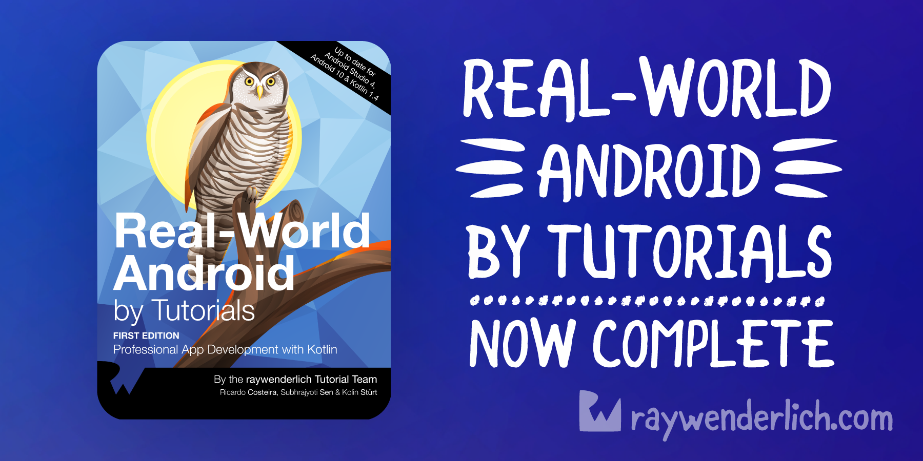 Announcing Our Newest Book — Real-World Android by Tutorials! | Kodeco