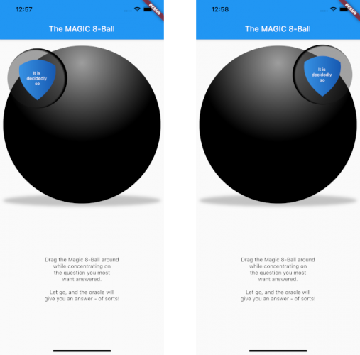 Building Complex UI in Flutter: Magic 8-Ball | Kodeco, the new ...